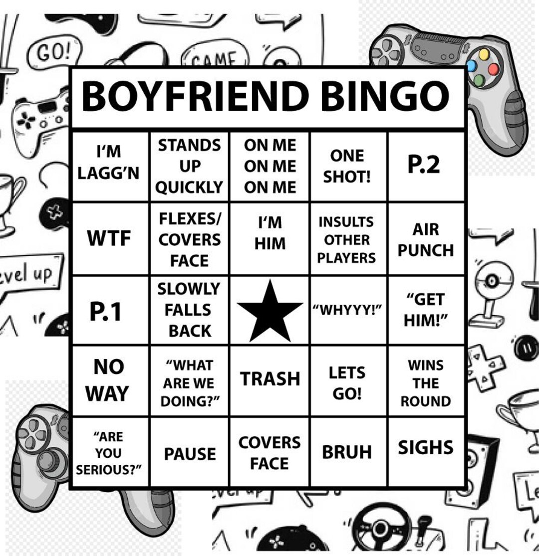 Viral Call of Duty Tiktok BINGO Blank Board|instant Printable Download ...