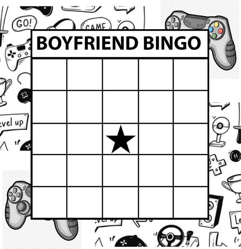 Viral Call of Duty Tiktok BINGO Blank Board|instant Printable Download ...