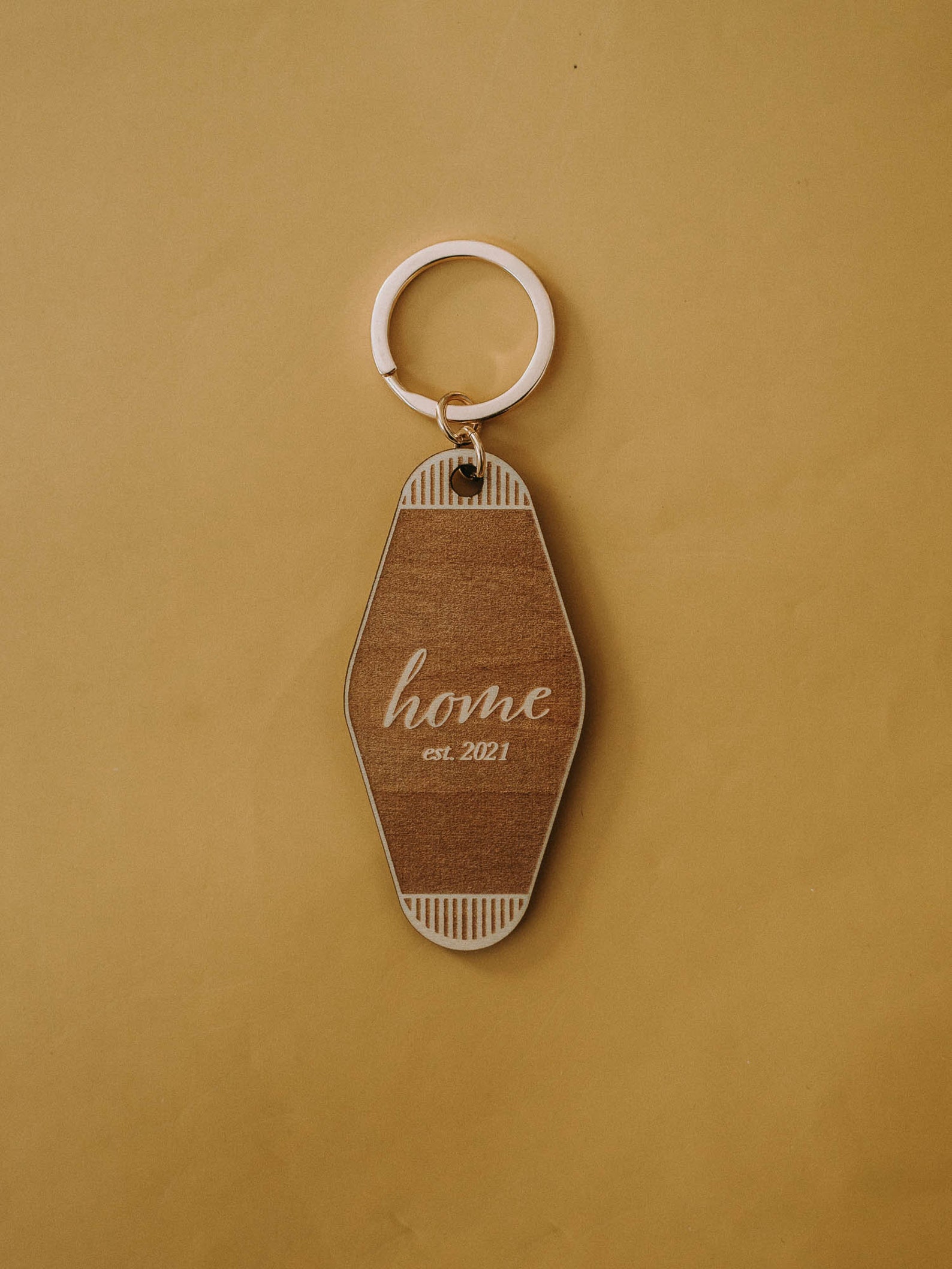 Personalized Home Hotel Keychain Custom Engraved Wood Motel - Etsy