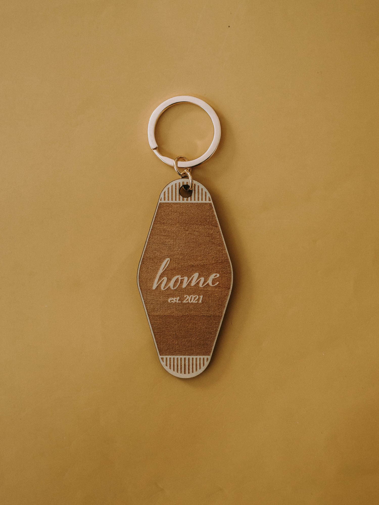 Personalized Home Hotel Keychain Custom Engraved Wood Motel - Etsy