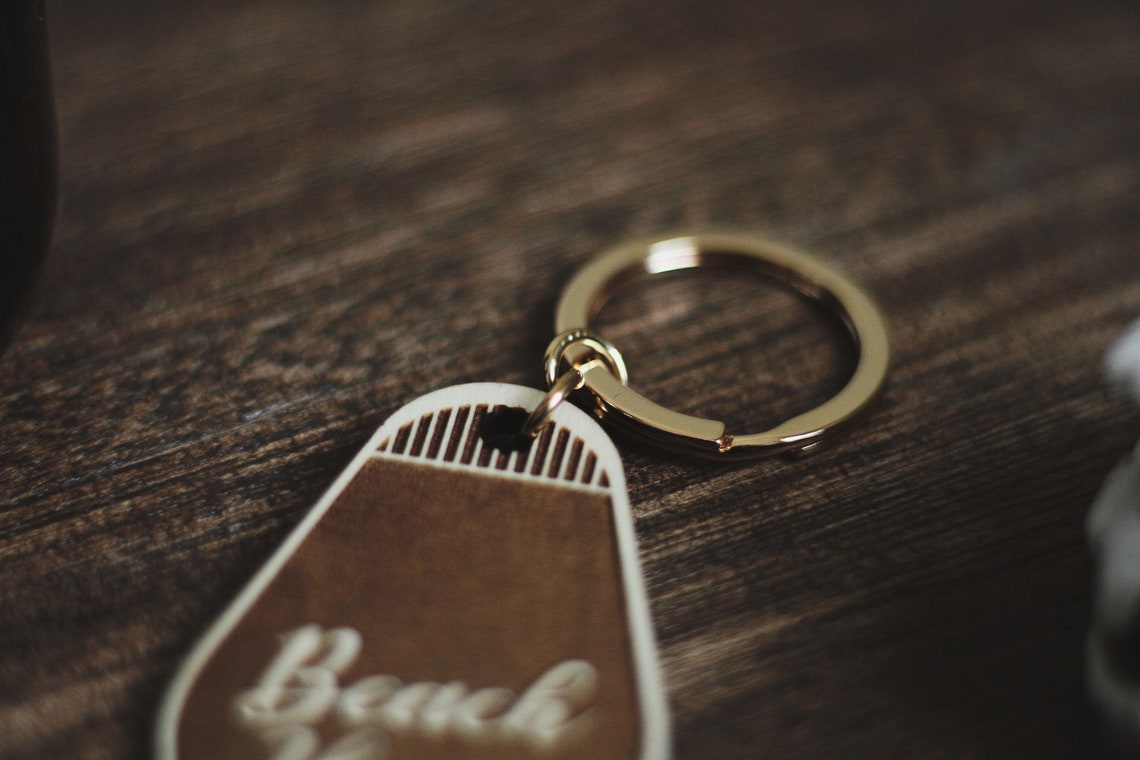 Beach House Hotel Keychain Motel Vintage Style Keychain - Etsy