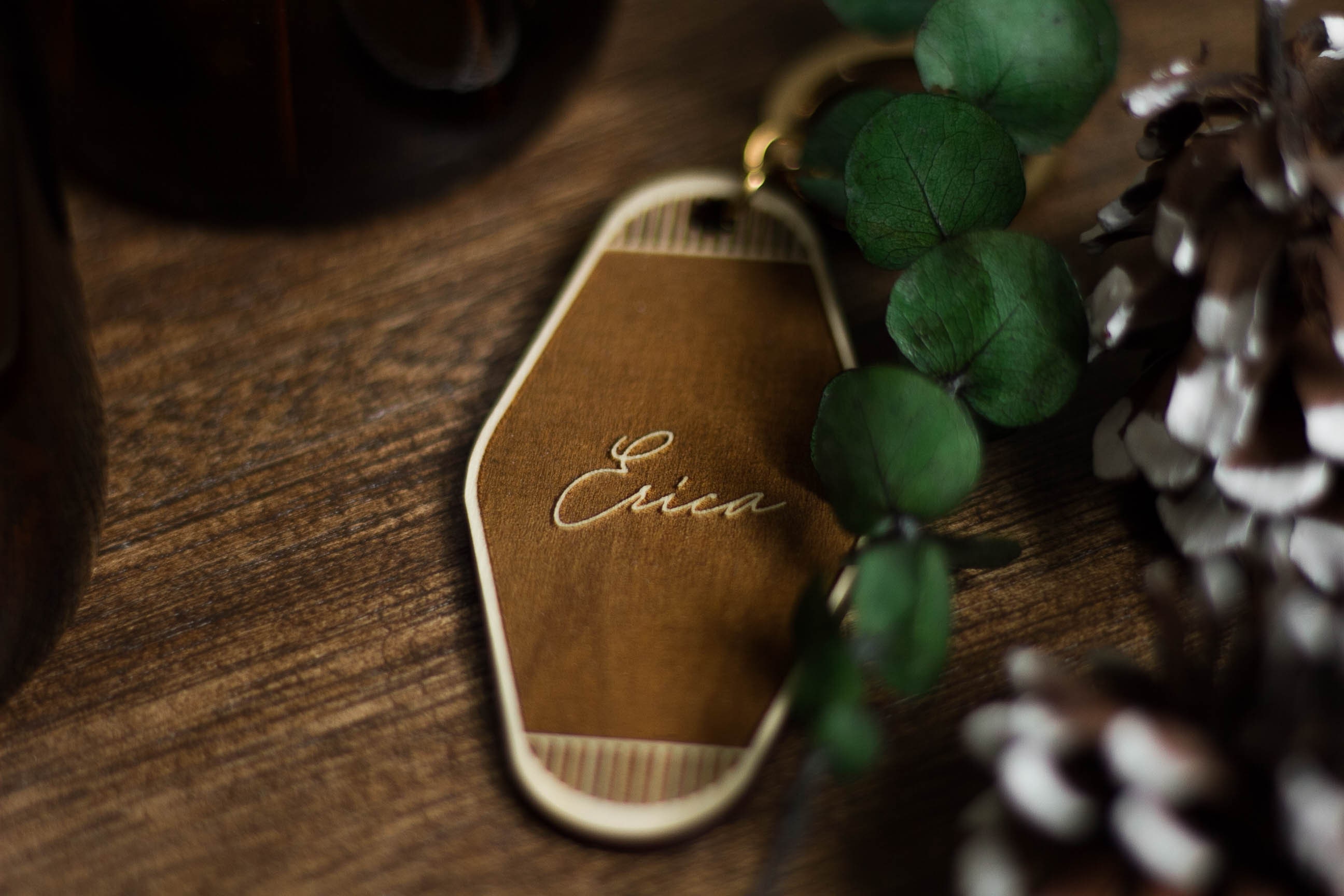 Custom Personalized Hotel Keychain Vintage Motel Keychain - Etsy