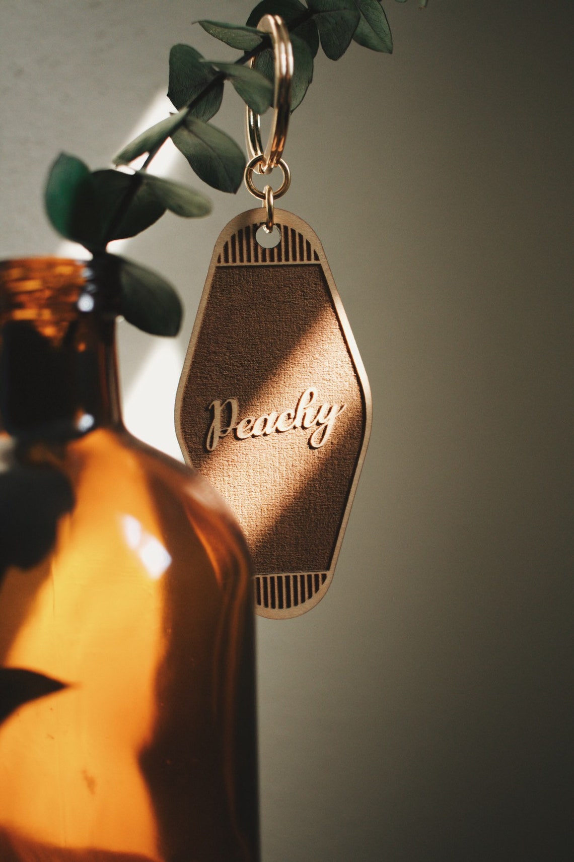 PEACHY Vintage Hotel Keychain Personalized Gift for Her - Etsy