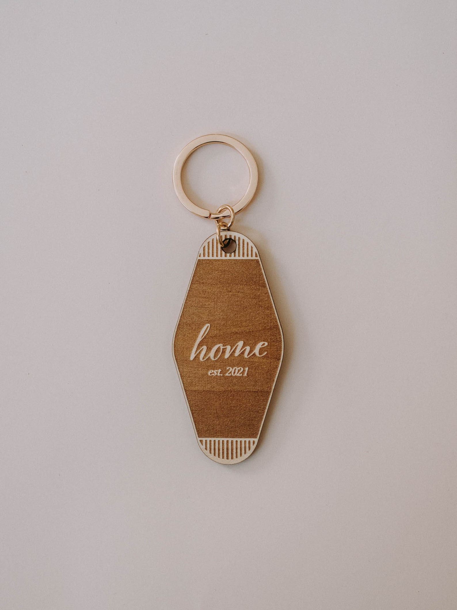 Personalized Home Hotel Keychain Custom Engraved Wood Motel - Etsy