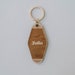 Custom Name Hotel Keychain Personalized Motel Wood Keychain, Custom ...