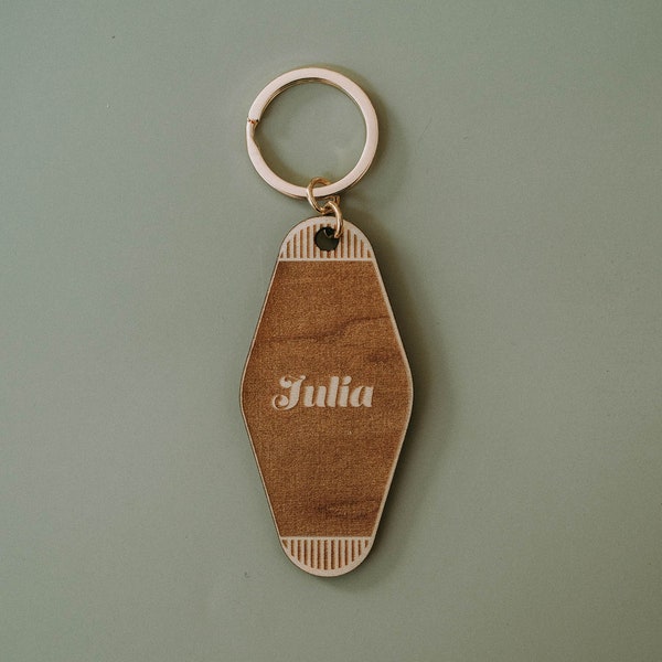 Wood Keychain - Etsy