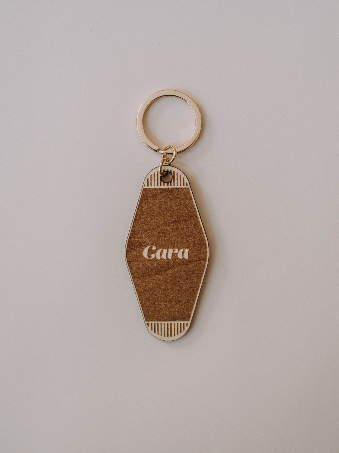 Custom Name Hotel Keychain Personalized Motel Wood Keychain - Etsy