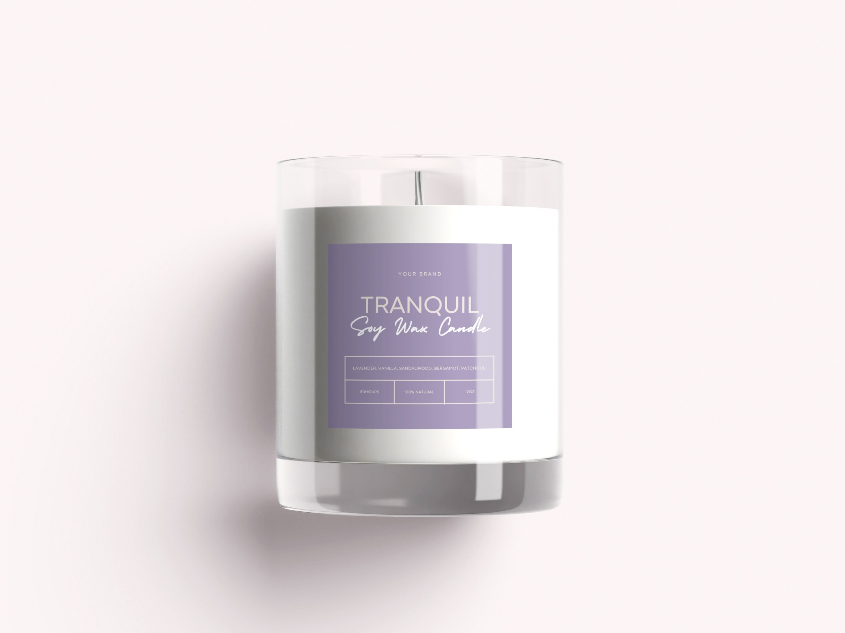 Customizable Canva Candle Label Template Minimalist Design Editable in ...