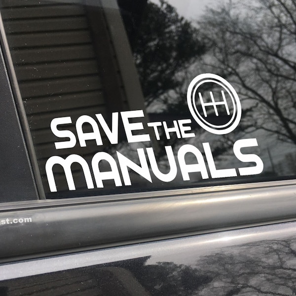 Manual Car Sticker - Etsy