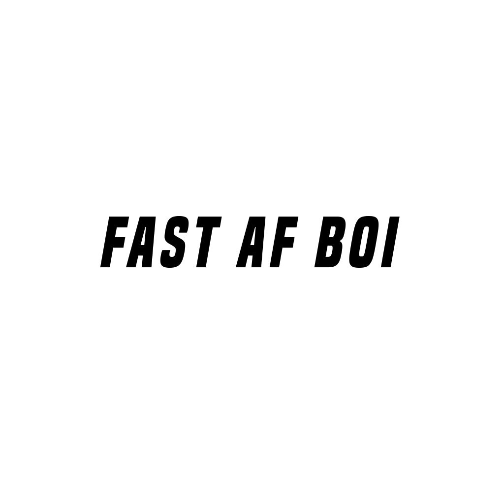 Fast af boi Logo SVG PNG JPEG. | Etsy