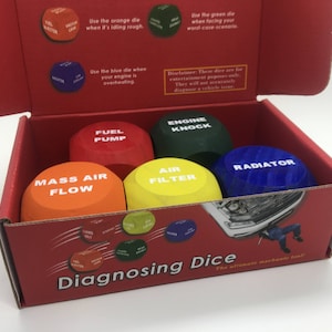 Mechanic Diagnostic Dice, Handmade, Diagnosing Dice, 2 Inch, Mechanic ...