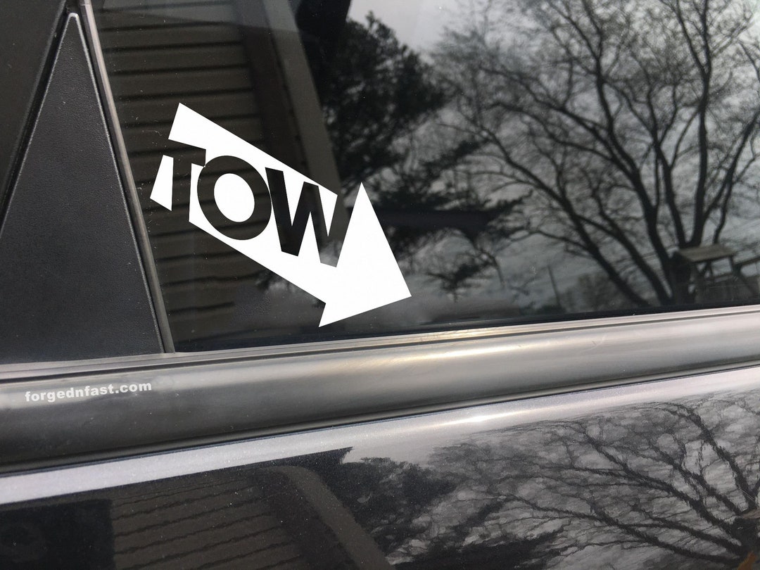 Tow Point Arrow, Car Decal, Bumper Sticker, Truck Decal, Funny Car ...