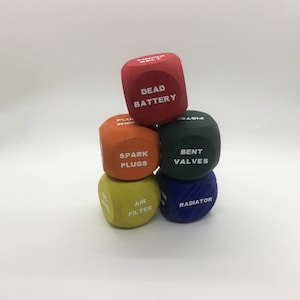 Mechanic Diagnostic Dice, Handmade, Diagnosing Dice, 2 Inch, Mechanic ...