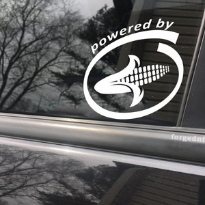 Powered by Corn Car Decal, Bumper Sticker - Etsy