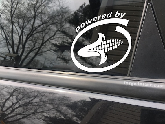Powered by Corn Car Decal Bumper Sticker Truck Decal Funny | Etsy