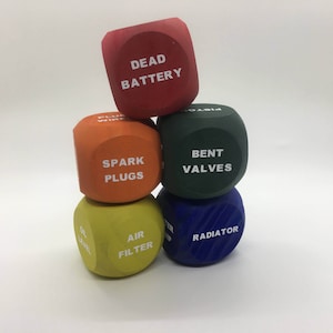 Mechanic Diagnostic Dice, Handmade, Diagnosing Dice, 2 Inch, Mechanic ...