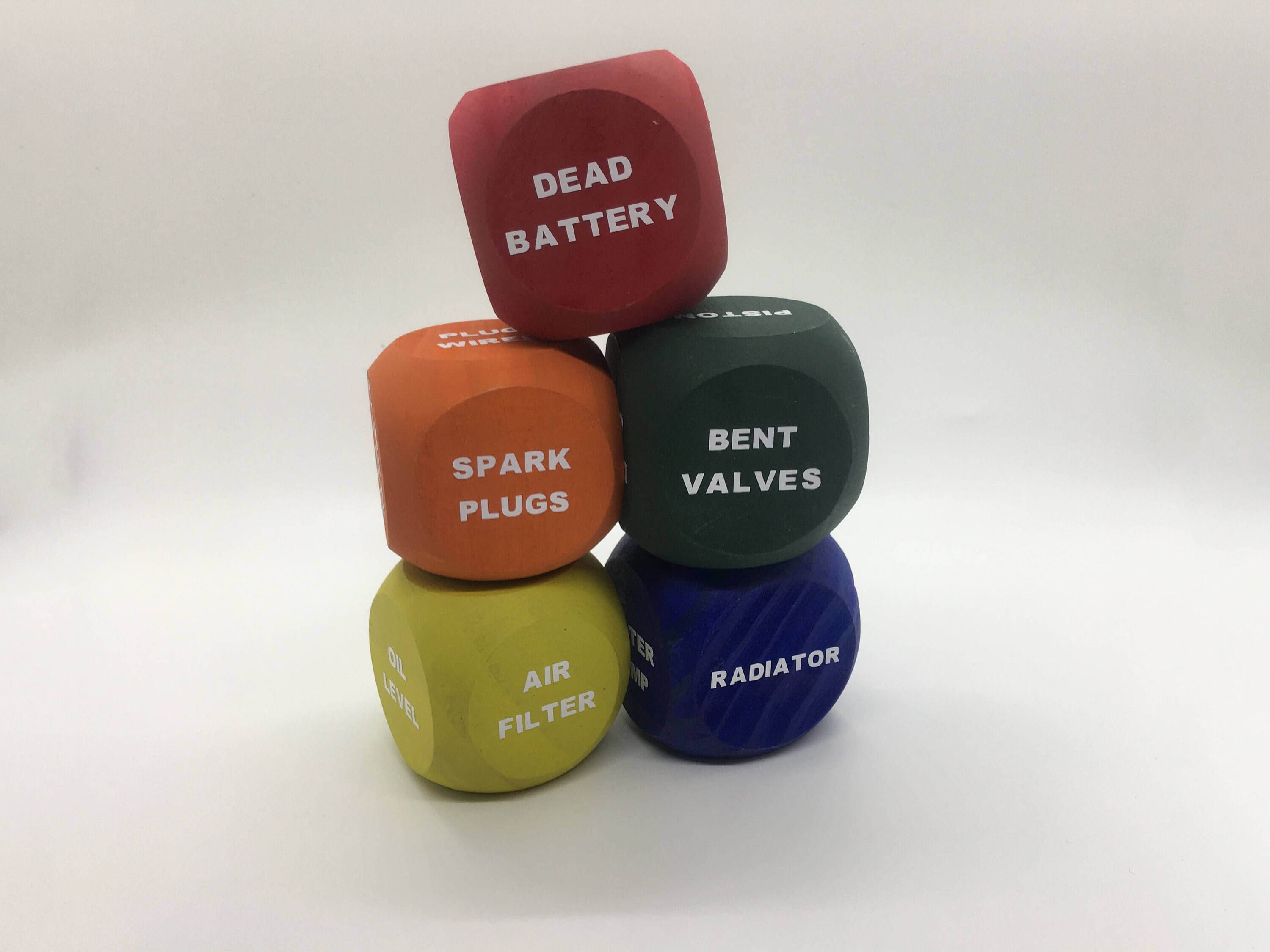 Mechanic Diagnostic Dice, Handmade, Diagnosing Dice, 2 Inch, Mechanic ...