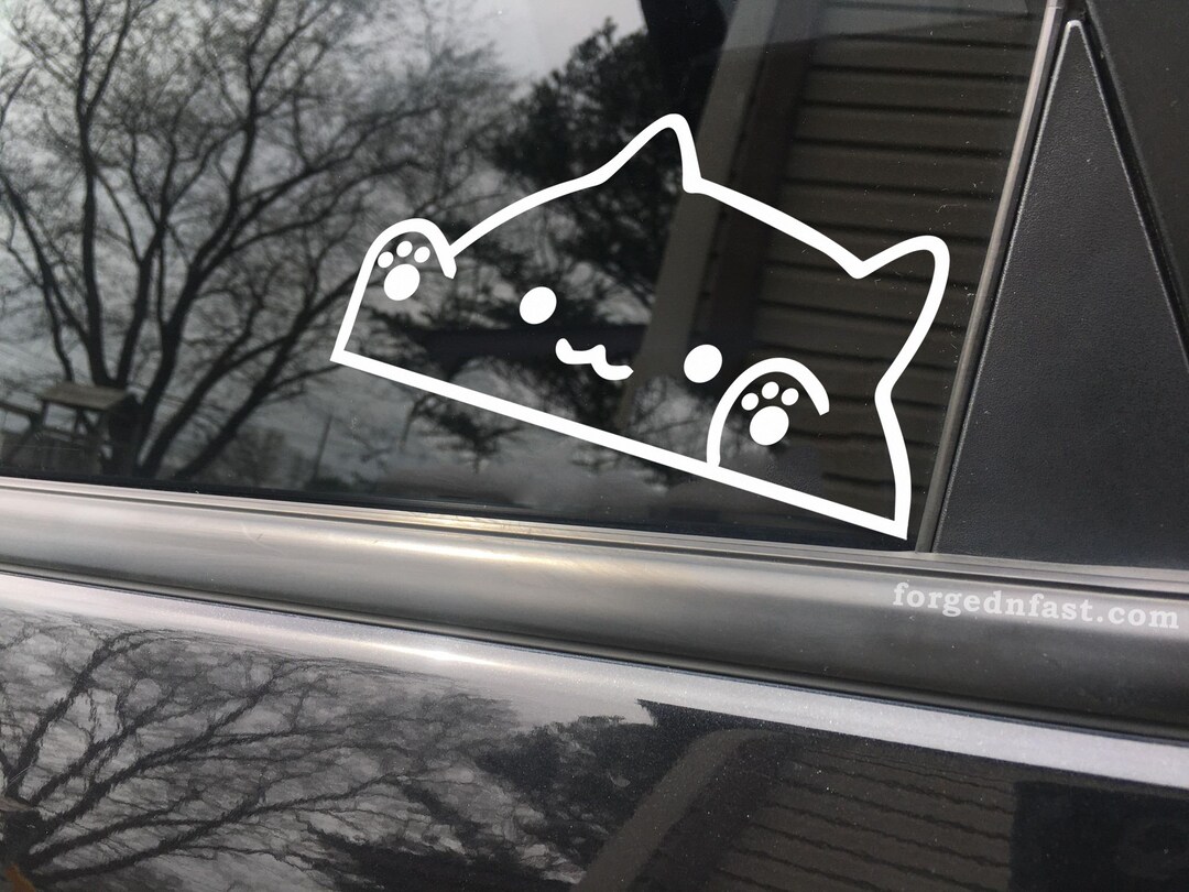 Bongo Cat Meme, Car Decal, Bumper Sticker, Truck Decal, Funny Car Decal ...