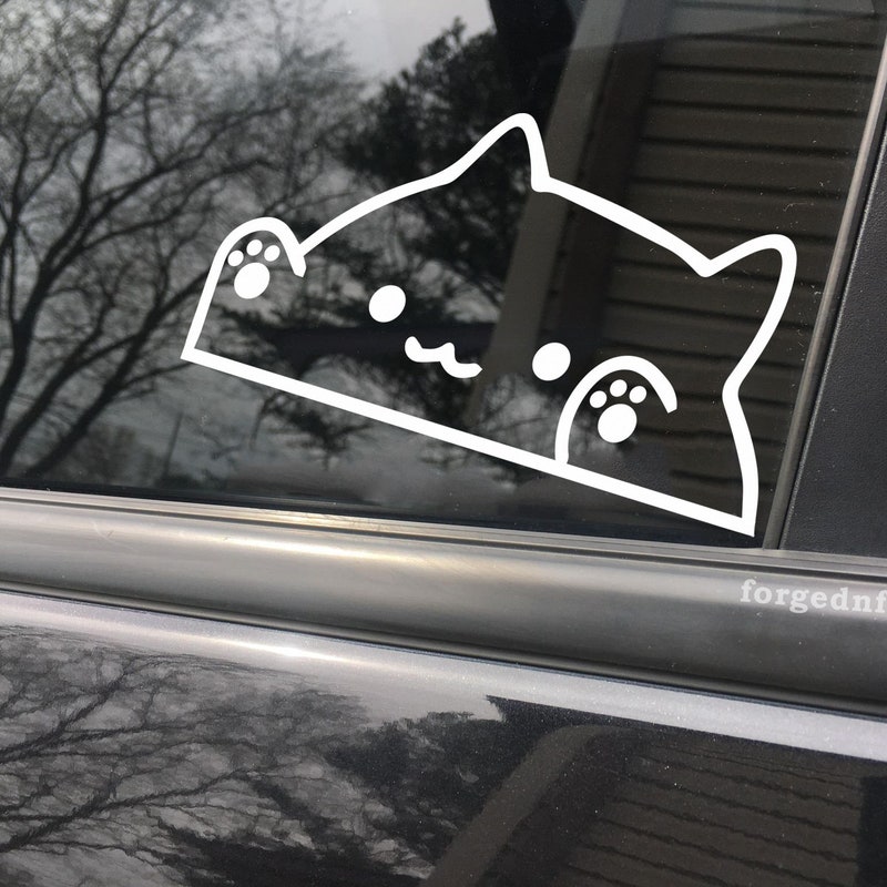 Funny Cat Car Stickers - Etsy
