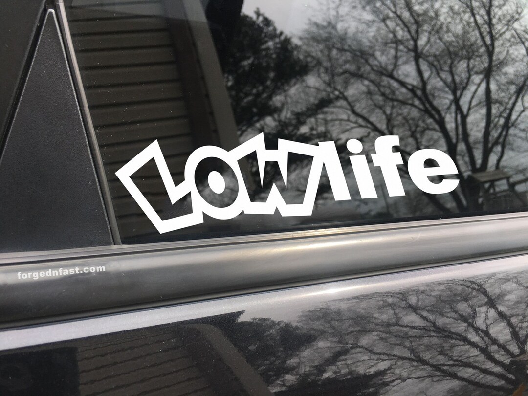 Low Life, Car Decal, Bumper Sticker, Truck Decal, Funny Car Decal - Etsy