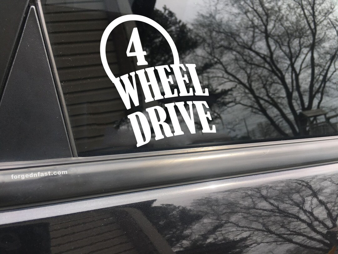 4 Wheel Drive Vinyl Car Decal, Truck Bumper Sticker - Etsy