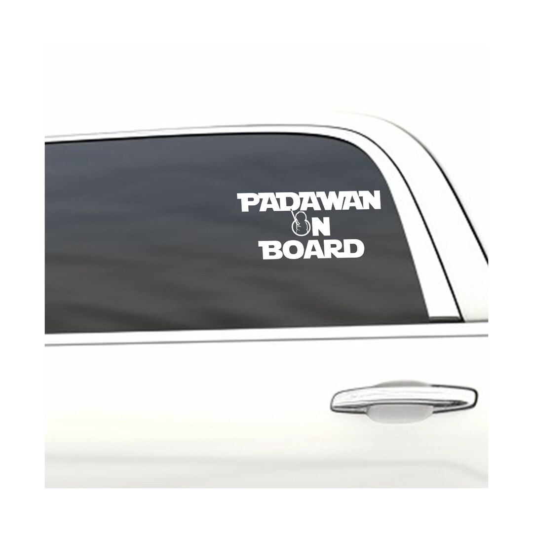 Padawan on Board, Cool Decal,car Sticker Decal - Etsy