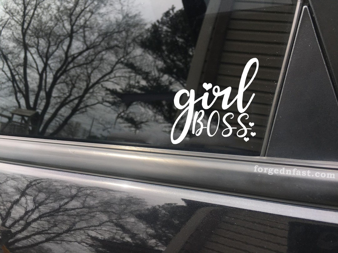 Girl Boss Car Decal, Inspirational Vinyl Sticker - Etsy