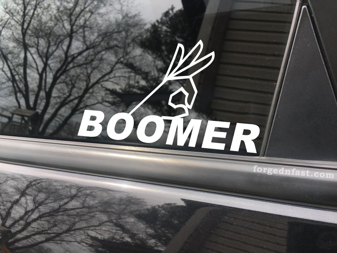 OK Boomer Vinyl Car Decal, Funny Bumper Sticker - Etsy