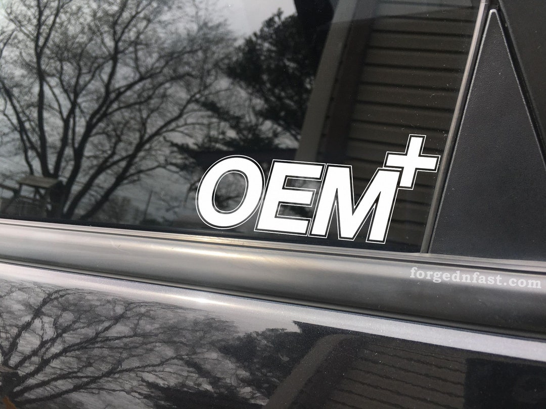 OEM Plus Vinyl Car Decal, Bumper Sticker - Etsy