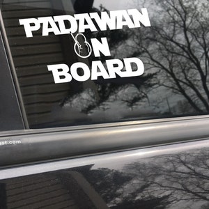 Padawan on Board, Cool Decal,car Sticker Decal - Etsy