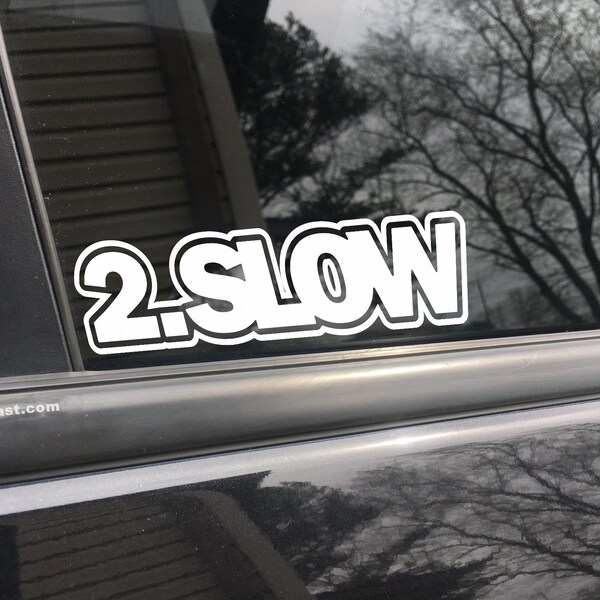 Slow Car Bumper Sticker - Etsy