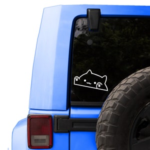 Bongo Cat Meme, Car Decal, Bumper Sticker, Truck Decal, Funny Car Decal ...