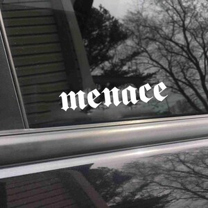 Menace Car Decal, Funny Sticker - Etsy
