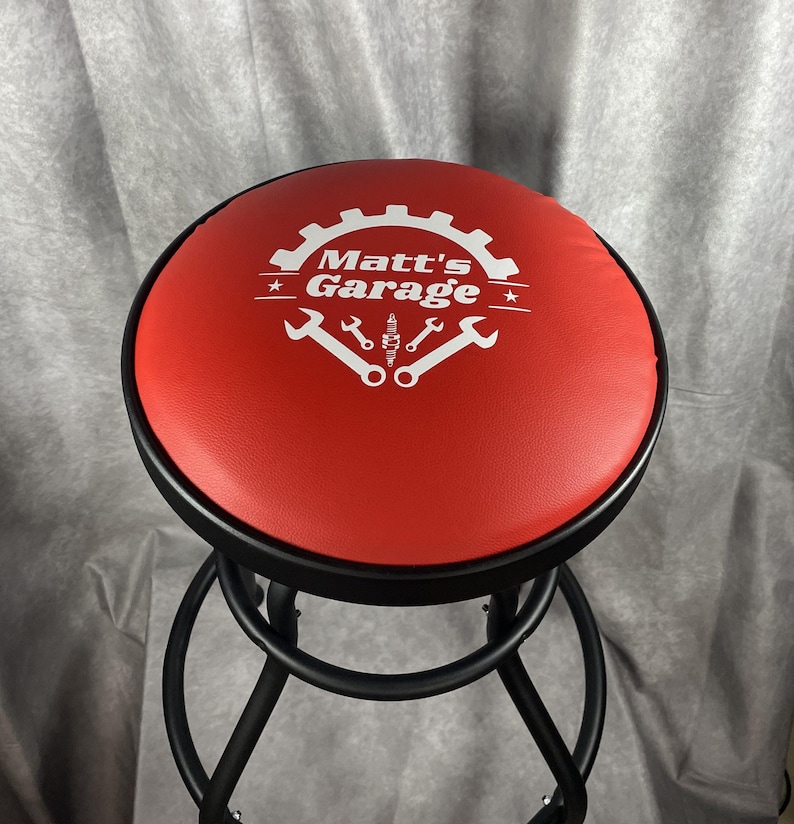 Custom Mechanic Stool, Car Guy, Father’s Day, Custom Garage Gift ...