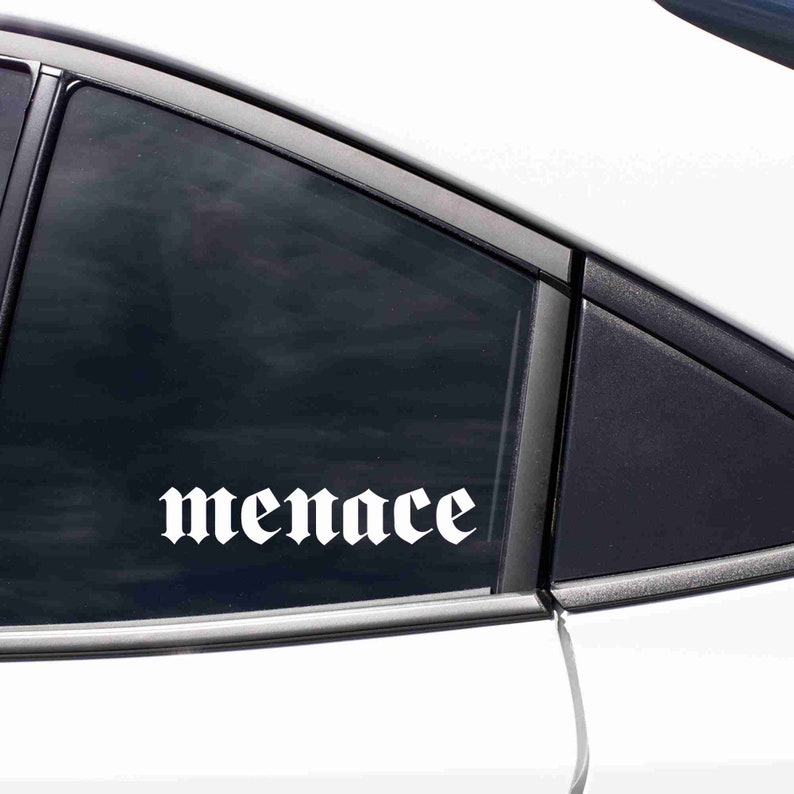 Menace Car Decal, Funny Sticker - Etsy