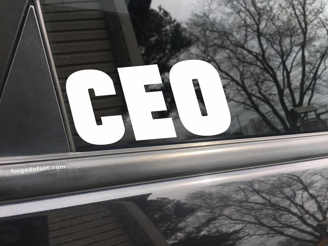 CEO, Car Decal, Bumper Sticker, Truck Decal, Funny Car Decal - Etsy