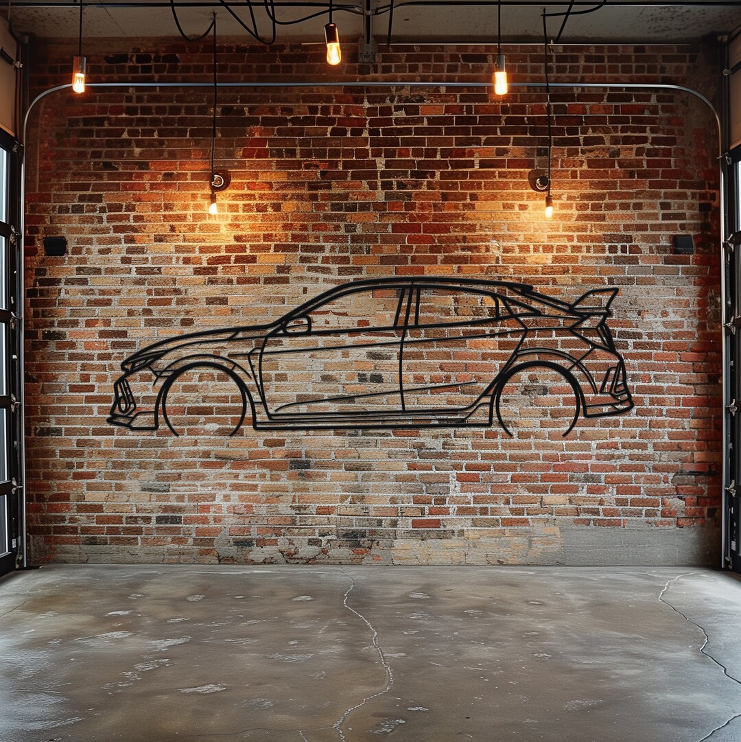 Type R Car Metal Wall Art , Cool Car Art, Unique Car Guy Decor, Gift ...