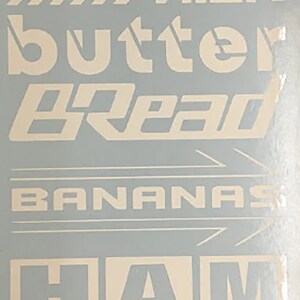 Car Sponsor Grocery List Decal / Car Decal,funny Sponsor Decal, Grocery ...