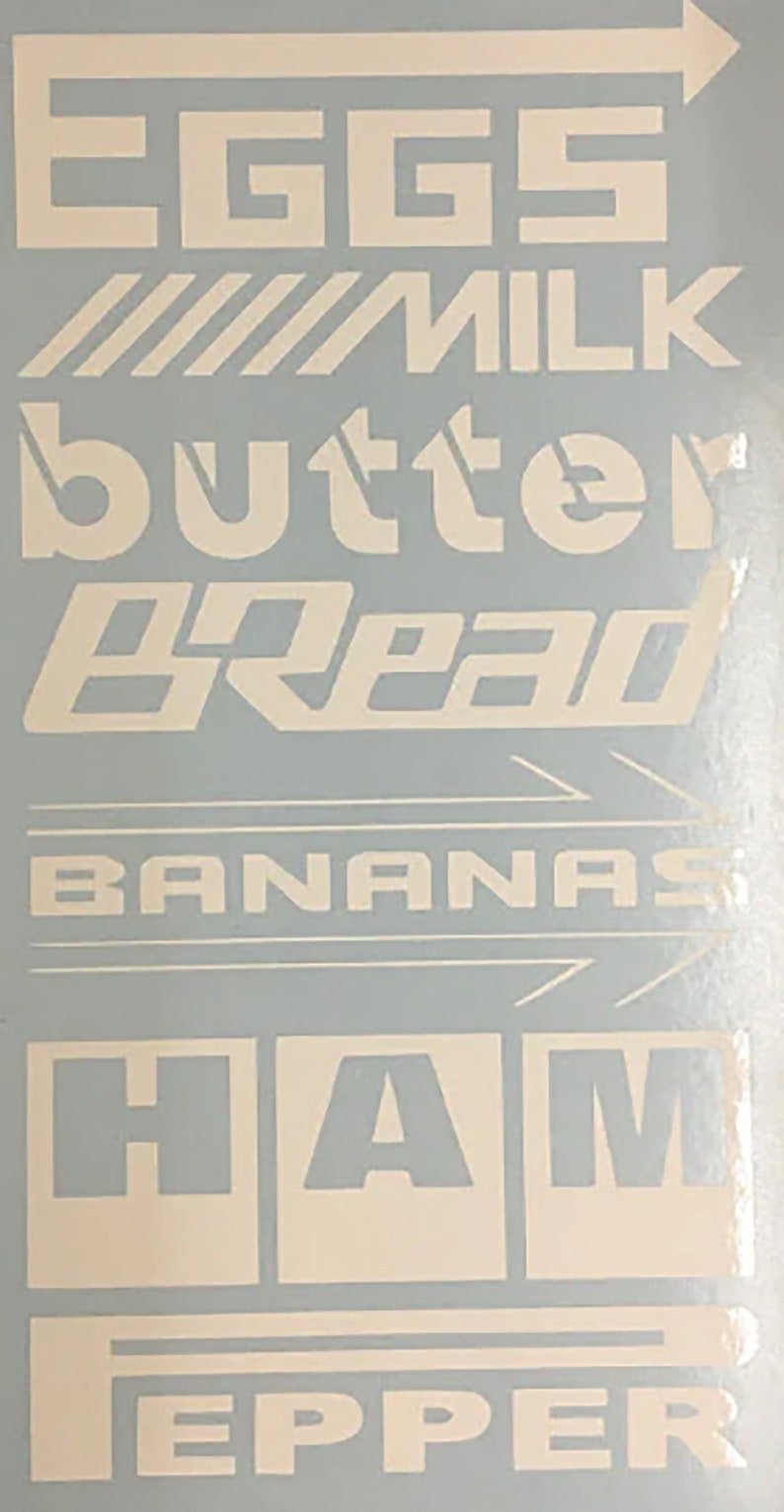 Car Sponsor Grocery List Decal / Car Decalfunny Sponsor - Etsy