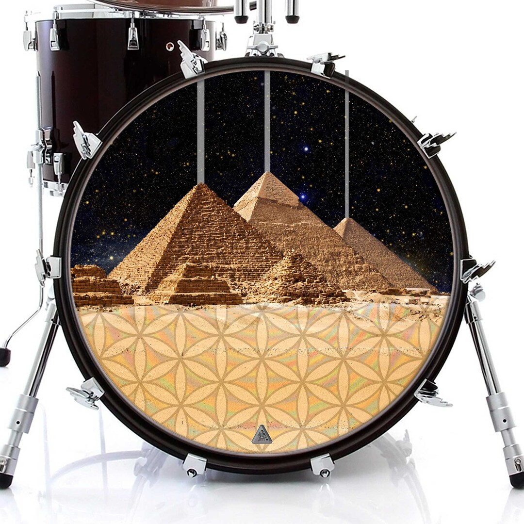 Pyramid Power Graphic Drum Skin - Etsy