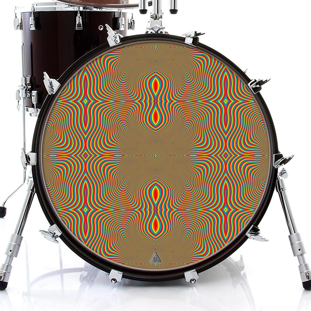 Rainbow Liquid Graphic Drum Skin - Etsy