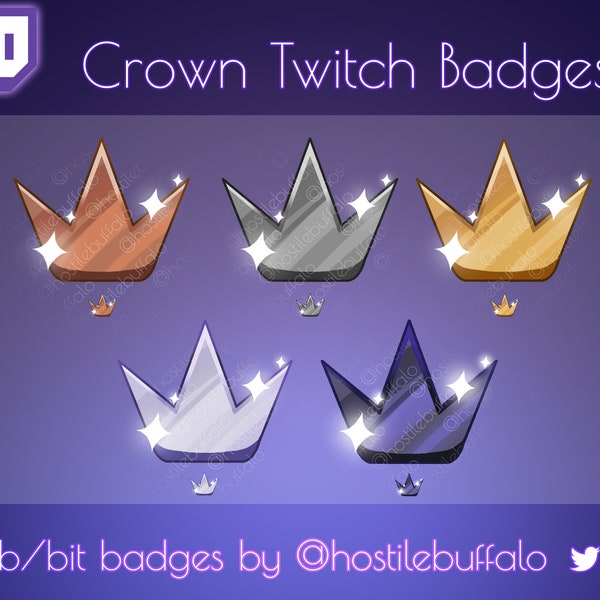 Crown Twitch Sub Emotes - Etsy