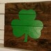 Shamrock Decor - Shamrock Sign - Shamrock Pallet Sign - Wooden Shamrock ...