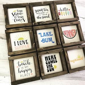 NEW Summer Sign Collection Funny Summer Signs Lake Beach Wall Decor ...