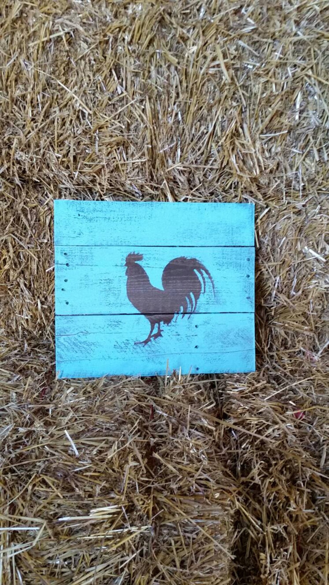 Wooden Rooster Sign-rustic Rooster Sign-farmhouse Rooster-rooster Wall ...