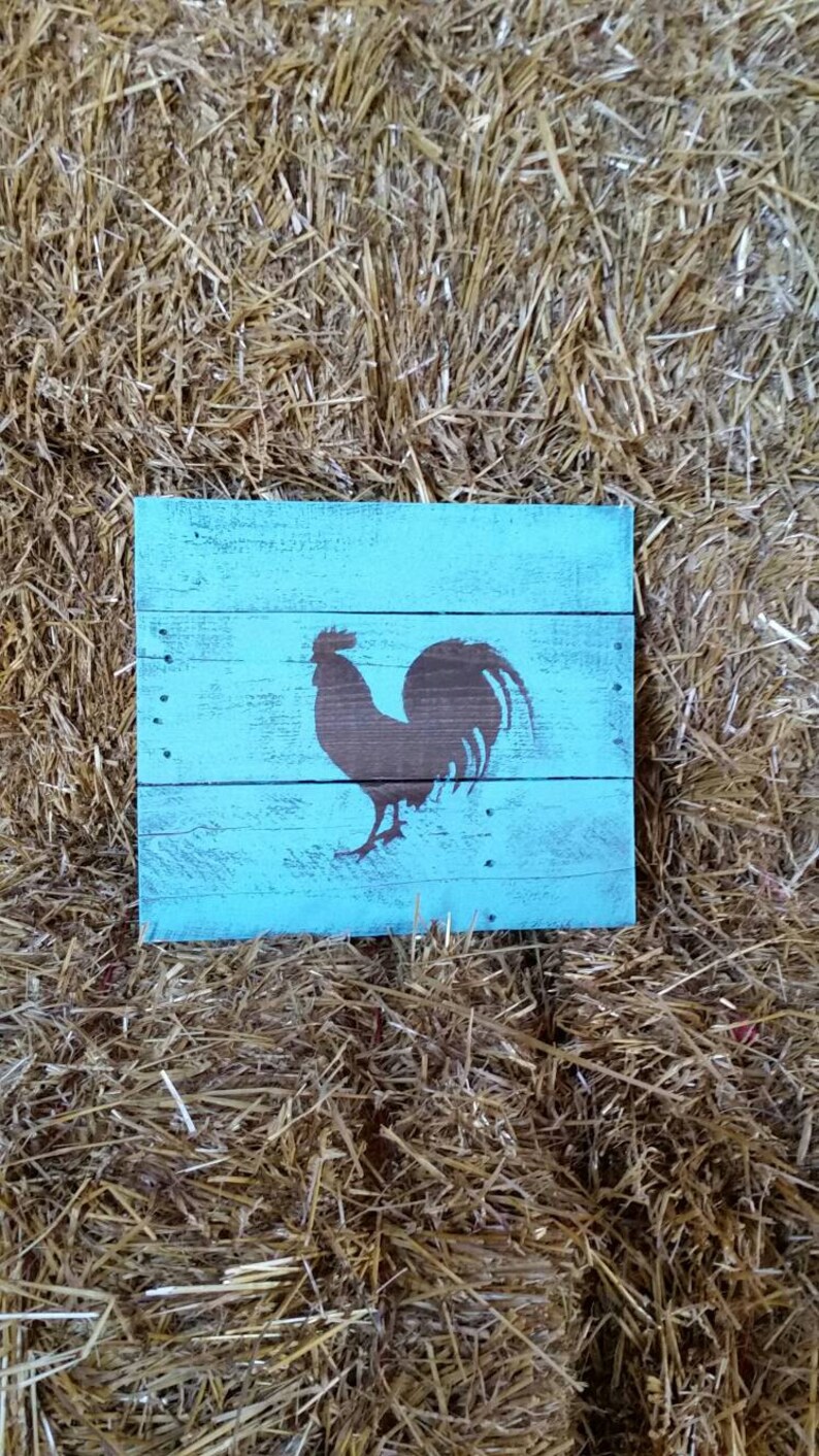 Wooden Rooster Sign-rustic Rooster Sign-farmhouse - Etsy Canada