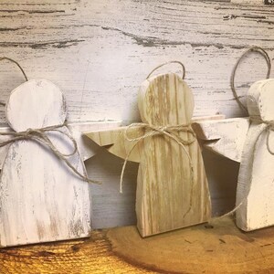 Small Rustic Wood Angel | Handmade Rustic Reclaimed Wood Angel ...