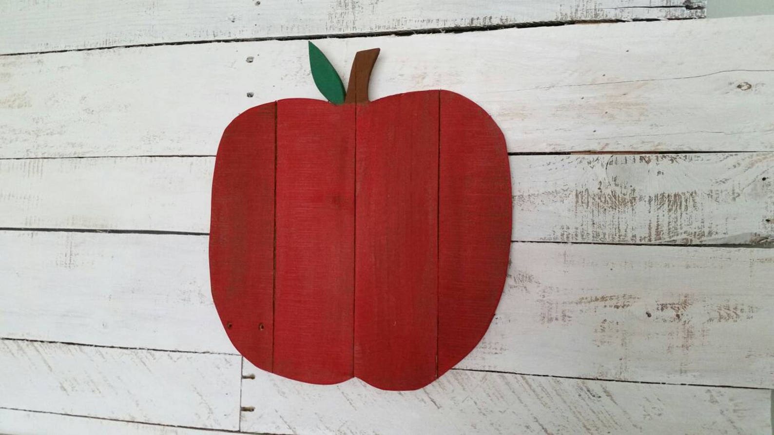 Rustic Apple Sign Apple Sign Wood Apple Sign Autumn - Etsy