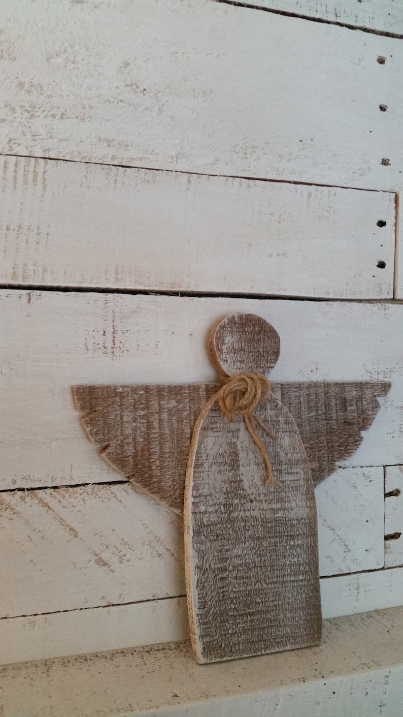 Rustic Wooden Angel-reclaimed Wooden Angel-pallet Wood - Etsy