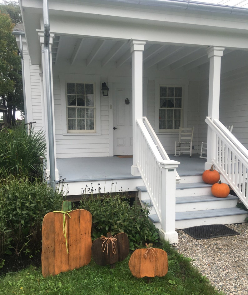 Wood Pumpkin Decor-wood Pumpkin Door Hanger-rustic Halloween Decor-wood ...